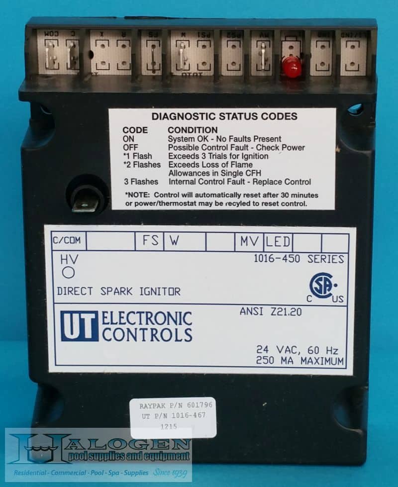 Raypak PR130 Direct Spark Ignition Control | Halogen Supply Company