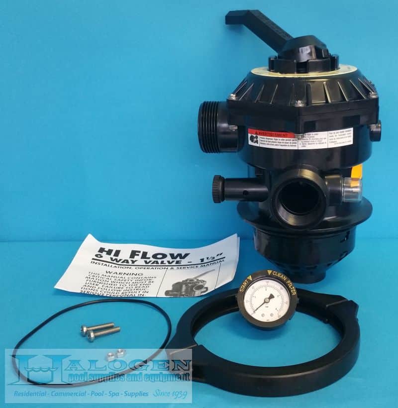 Pentair Pac Fab Tagelus sand filter 6 way clamp style multiport valve ...