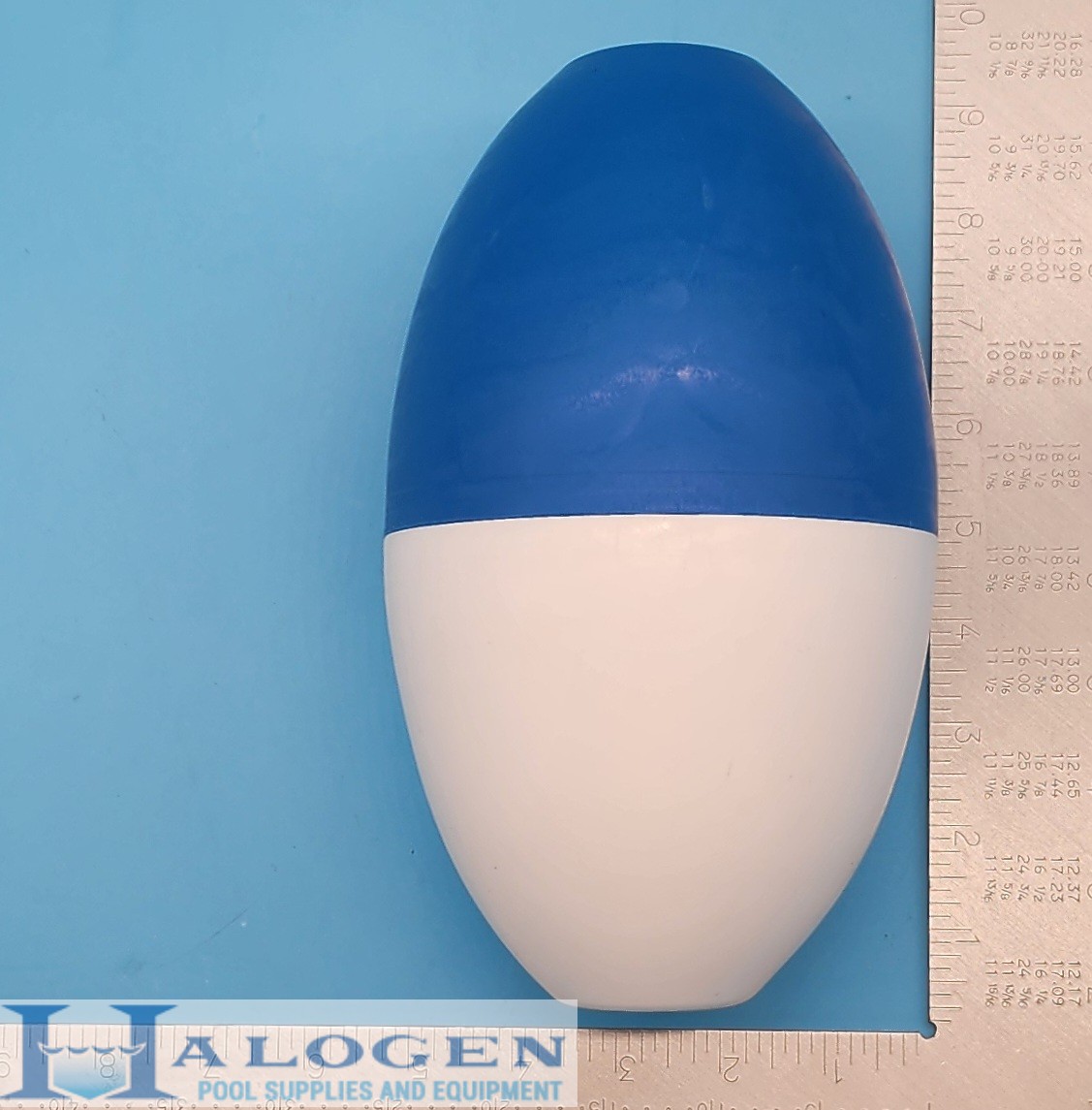 Blue-White 5″ x 9″ Standard Polyethylene Float for 3/4″ Rope | Halogen ...