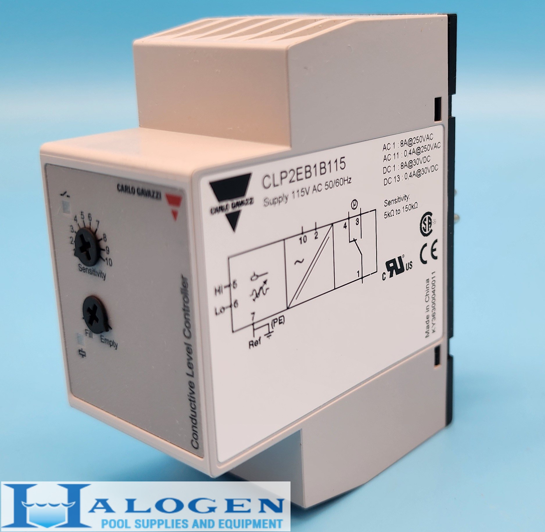 Carlo Gavazzi Level Controller 115 volt, 11-pin | Halogen Supply Company