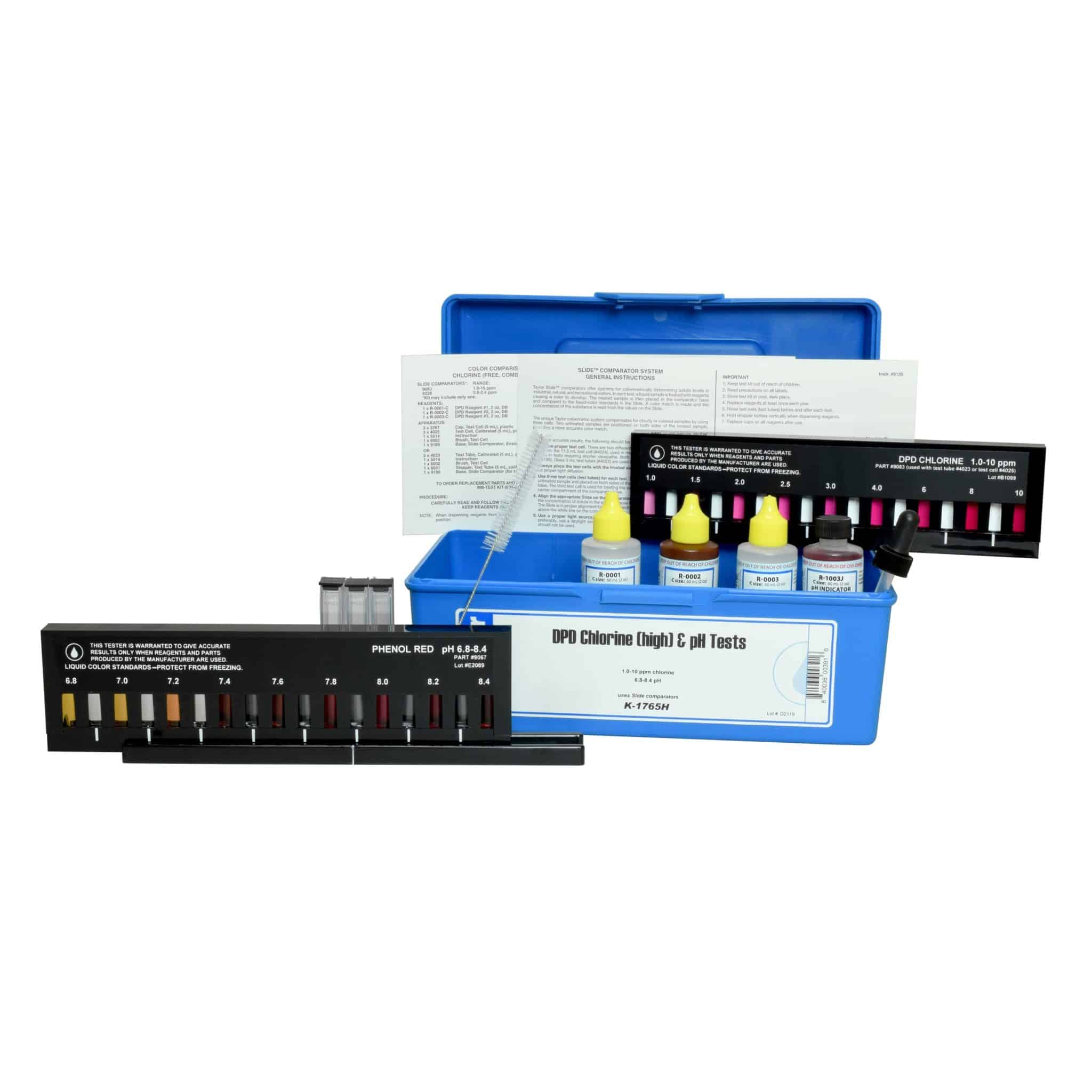 Taylor DPD Chlorine-High & pH Slides Kit | Halogen Supply Company