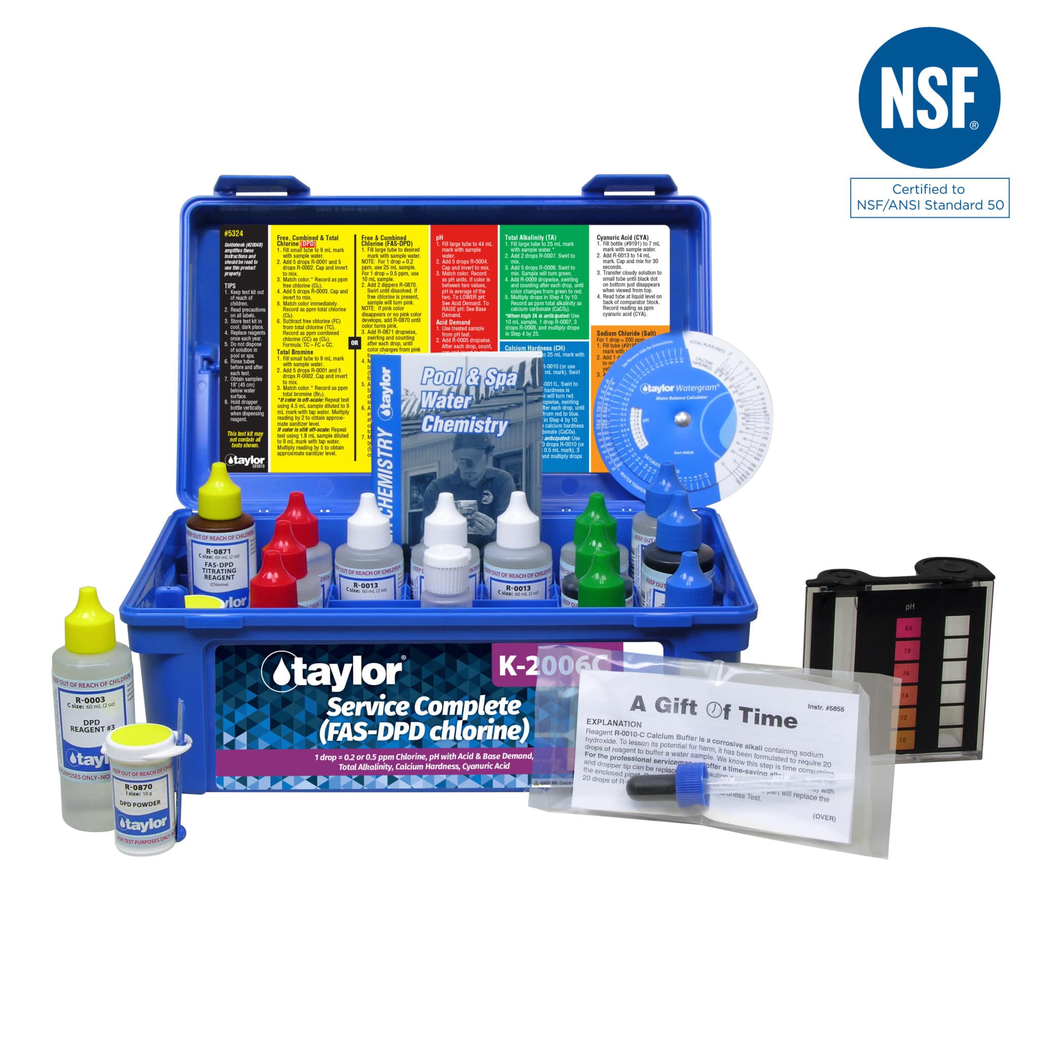 Taylor Technoliges Complete FAS-DPD Chlorine Test Kit | Halogen Supply ...