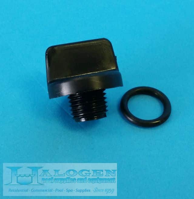 1/4 Inch NPT Drain Plug with O-Ring, by Sta-Rite - Halogen Supply Company